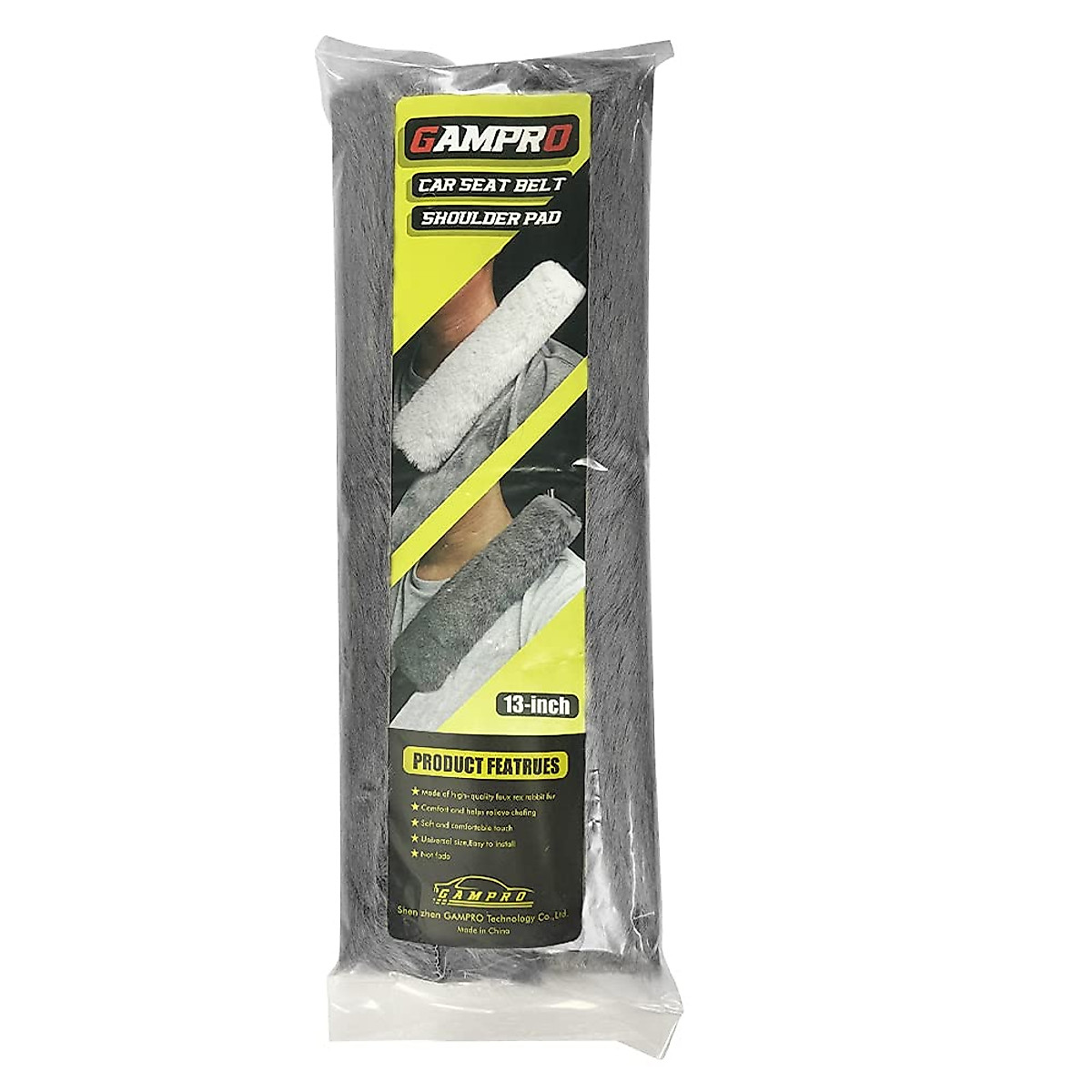 GAMPRO Car Seat Belt Pad Cover, 2-Pack Soft Car Safety Seat Belt Strap Shoulder Pad for Adults and Children, Suitable for Car Seat Belt, Backpack, Shoulder Bag