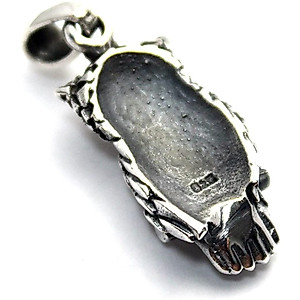 COSUMOSU Owl 925 sterling silver Animal Mexican Pendant (Small Large) (Large)