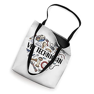 Vet Technician Heart | Veterinarian Technician Vet Tech Tote Bag