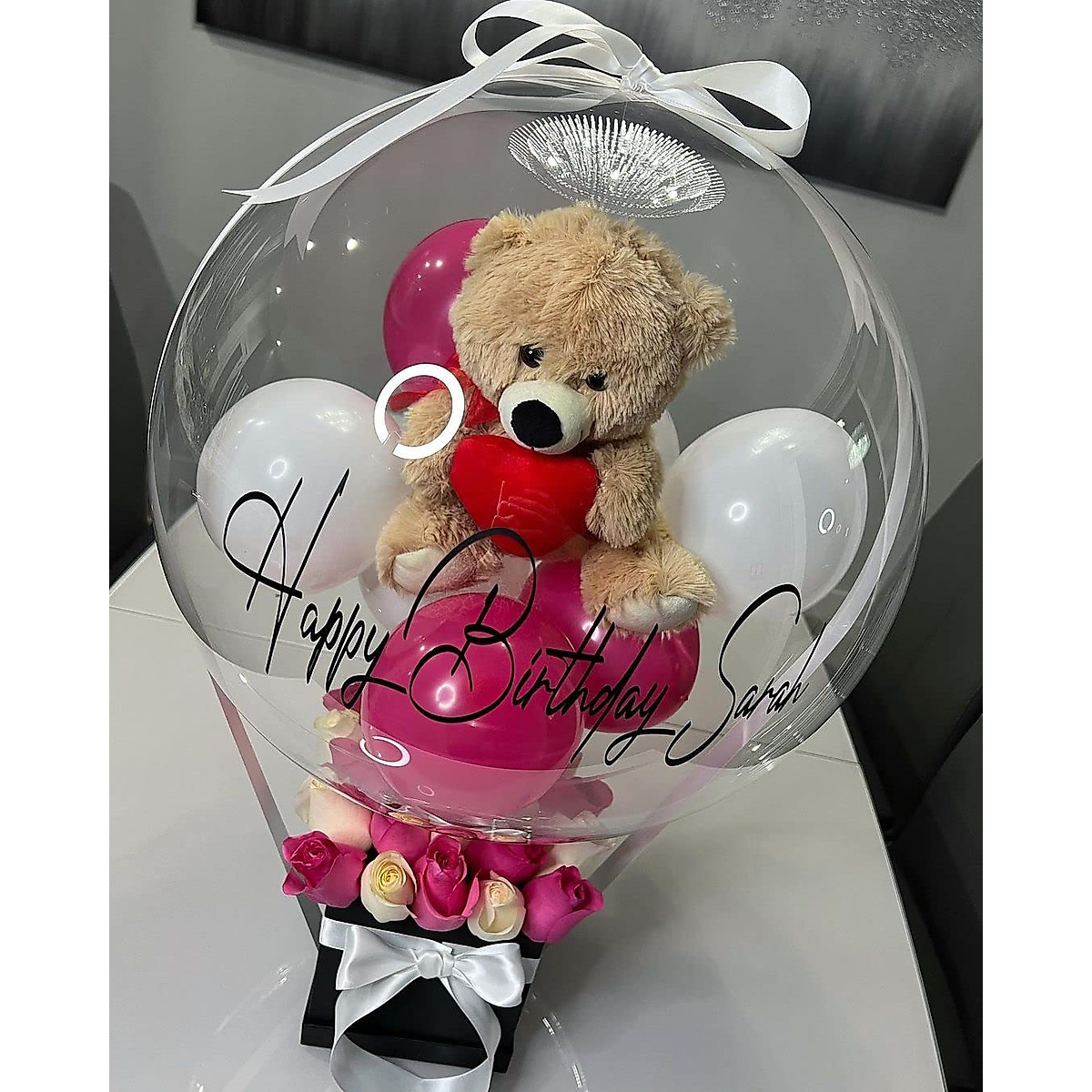 Bobo Balloons Kit Tcwlyfc 50Pcs - Balloon Arch Kit, Clear Balloons Decor For Birthdays, Weddings, Baby Showers, Durable TPU - Party Decorations, Bulk Balloons, Bobo Balloons Set (8/11/18/20/24-Inch)