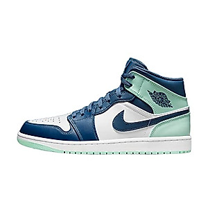Jordan Mens Air 1 Mid 554724 413 Blue Mint - Size 10.5
