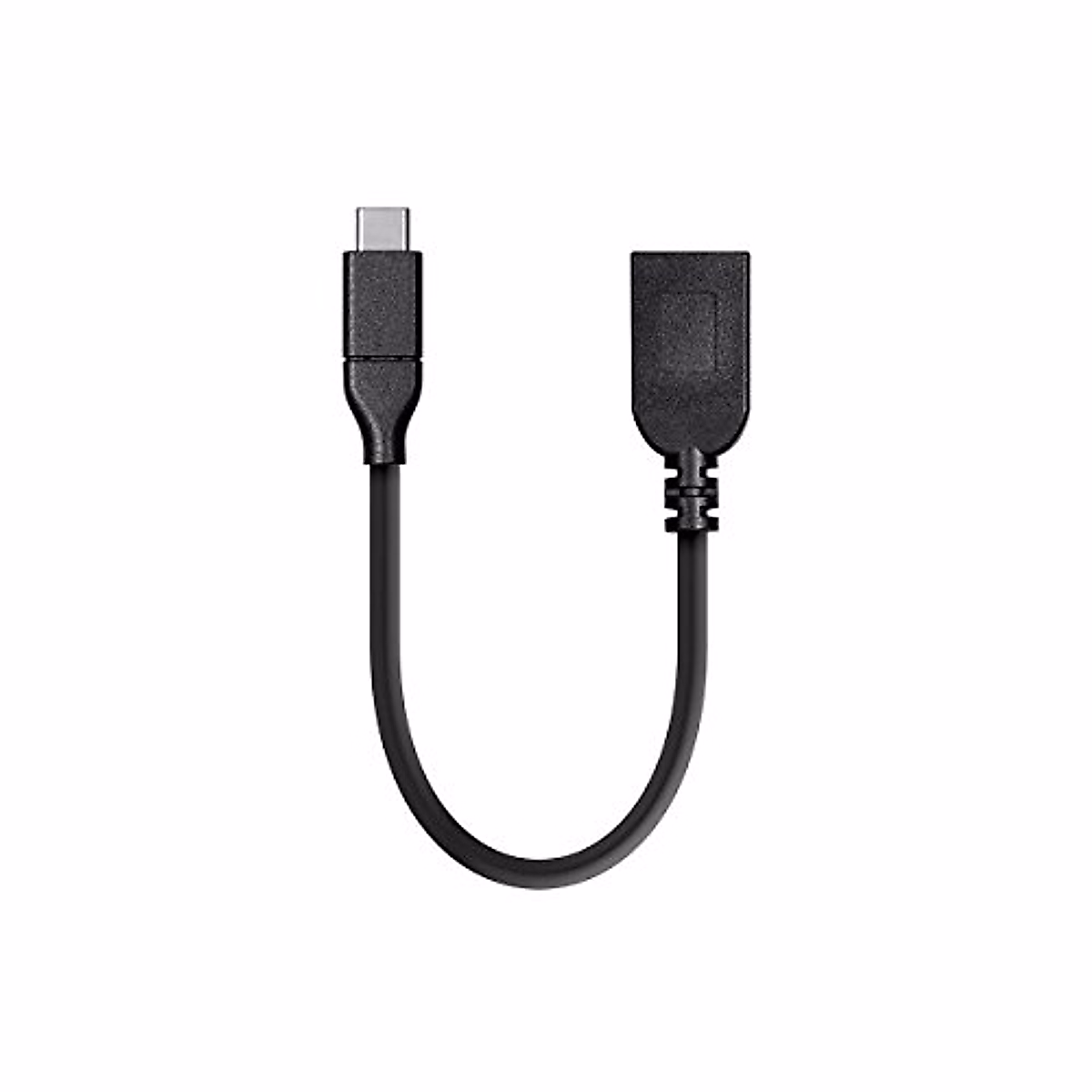Monoprice USB & Lightning Cable - 0.15 Meter - Black | Essentials 3.1 USB-C to USB-A Female Gen 1, 3A, 5 Gbps, for Samsung Galaxy S9 S8 Note 8, Pixel, LG V30 G6 G5, Nintendo Switch - Select Series