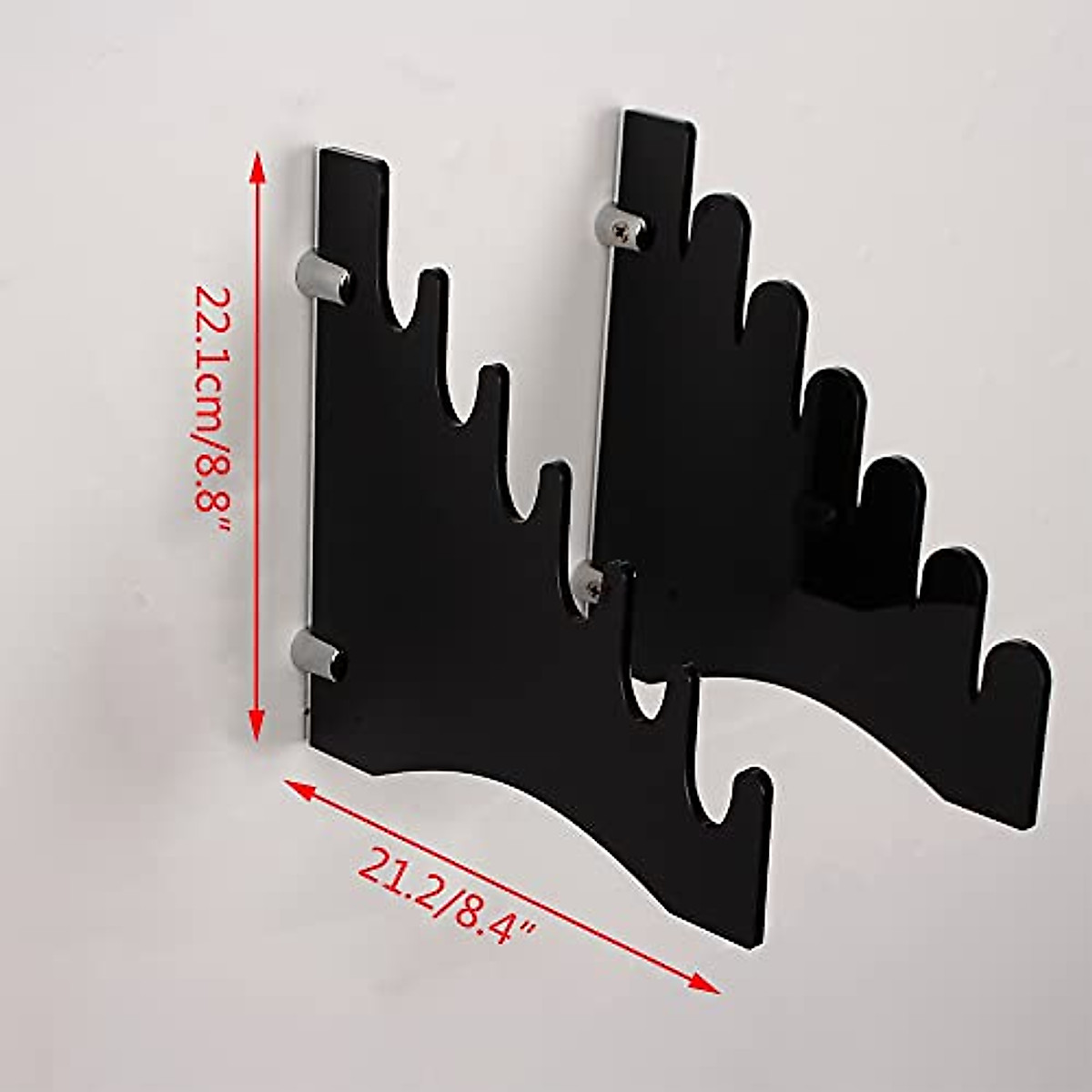 Dagger Wall-Mounted Knife Holder Acrylic Knife Collection Display Stand Fixed Blade Holder For Knife And Dagger Organizer (Black)