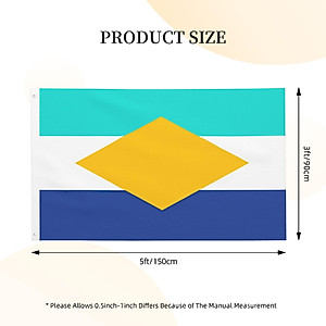 POOEDSO Flag Of Snowchester, Dream Smp Flags 3x5 Ft Outdoor Double Sided Flag Polyester Lightweight Flags Funny Home Yard Decoration 3by5 Flags