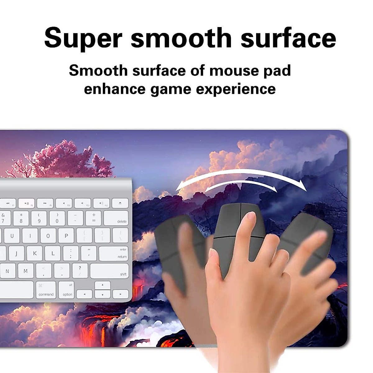 Board Game TCG Playmat Table Mats Games Size 60X35 cm Mousepad Compatible for MTG RPG CCG Trading Card Game Play mats (Pink Tree)