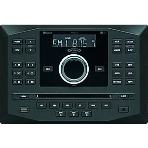 Jensen JWM62A AM|FM|DVD|CD|USB|AUX|App Ready Bluetooth Wallmount Stereo w/ App Control, 3-Speaker Zones / 8 Speaker Output 8X 6 Watt, Receives Bluetooth Audio (A2DP) & Controls (AVRCP) from Devices