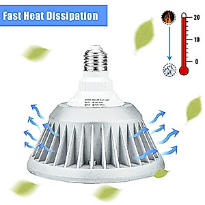 Waterproof 120V 40W Color Changing LED Pool Light Bulb for Inground Swimming Pool,Fit in for Pentair and Hayward Pool Light Fixtures (120V RGBW)