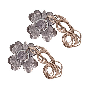 2pcs Curtain Tiebacks Magnetic Flower Curtain Strap Buckle Decorative Drapes Tie Back for