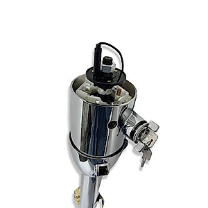 DEMOTOR PERFORMANCE Hot Rod Chrome Tilt 32" Steering Column With Key for Auto Transmission