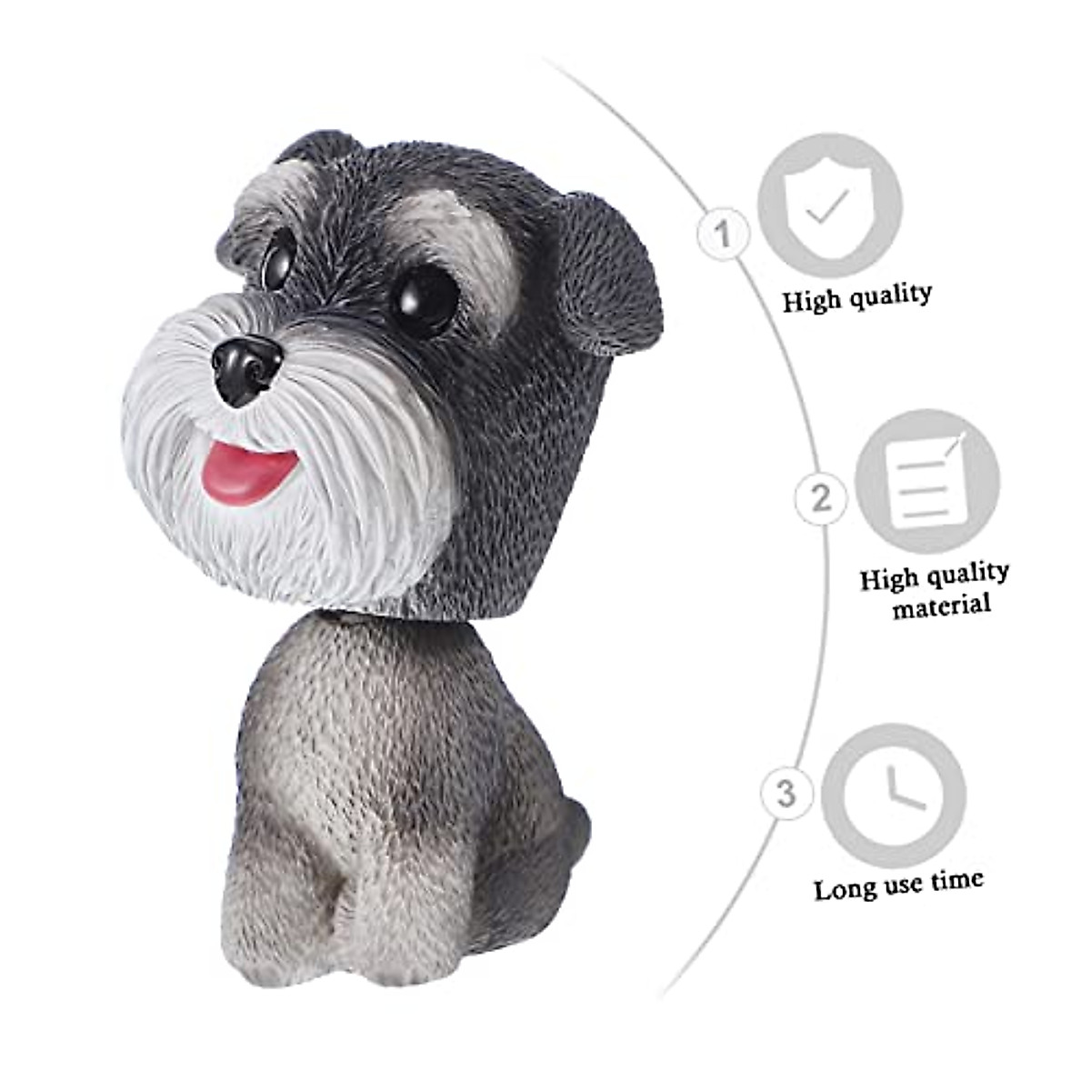 STOBOK Bobble Dog Ornament House Ornaments Ornament for Kids Cake Ornament Dashboard Bobbleheads Bobblehead Doll Toy Shaking Head Dog for Car Shaking Head Dog Adornment Cake Dog Ornament