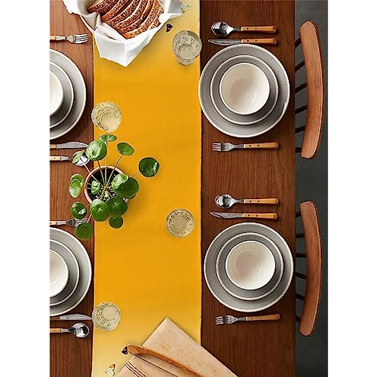 Lsrtoss Orange Ombre Table Runner 72 Inches Long Farmhouse Dress Scarves, Orange Brown Butterfly Modern Abstract Art Dining Tablerunner for Coffee Table/Kitchen Island/Party Décor, 13" x 72"