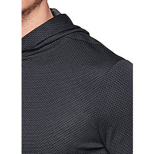 RBX Men's Lightweight Hoodie Top Quick Drying Long Sleeve Tee Texture Charcoal S