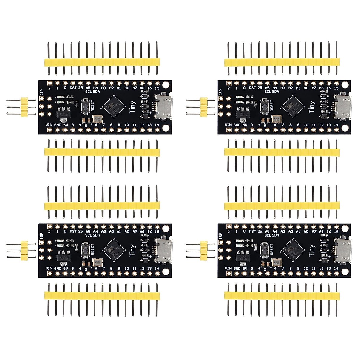 QCCAN 4PCS MH-Tiny ATTINY88 Micro Development Board 16Mhz Upgraded /for Nano V3.0 ATmega328 Extended Compatible for Arduino