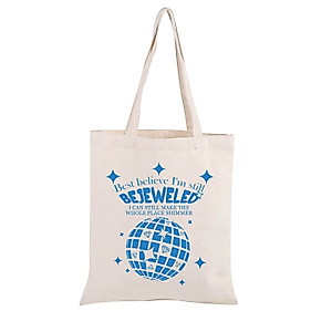 TOBGBE Album Inspired Gifts The Whole Place Shimmer Song Lyrics Bag Singer's Merchandise Music Lover Gift (Place Shimmer Tote)