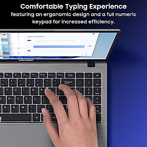ZENAERO 15.6" Windows 11 Pro Laptop Computer 12GB RAM 512GB SSD, Intel Celeon N5095(4C4T, up to 2.9Ghz) IPS Display, HDMI, Dual and WiFi, BT4.2 Light and Thin Notebook PC for Work, School Student