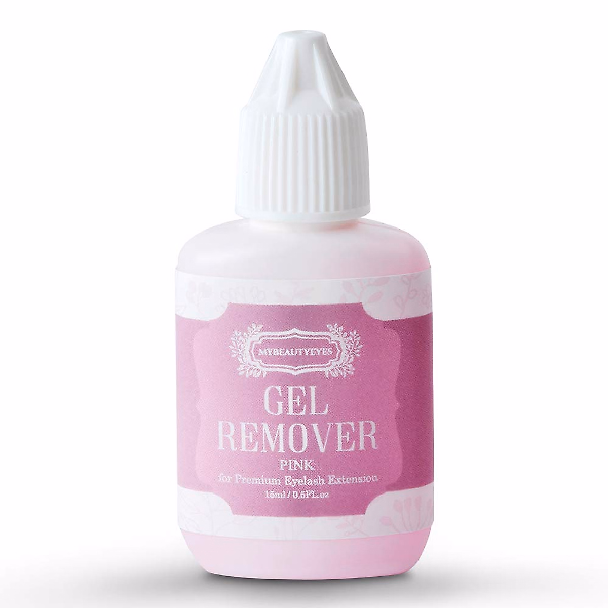 Gel Remover for Eyelash Extension/Quickly and Easily Removes Eyelash Extension Adhesive/Fast Dissolution Time / 15ml (Pink)