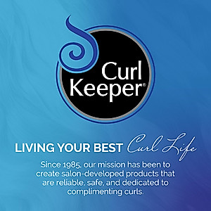 Curl Keeper Slip Hair Detangler Spray for Curly Hair, 8 Fl Oz - Leave In Conditioner Spray for Men, Women & Kids - Water-Based Detangling Spray Loosens Knots & Tangles with Aloe Vera & Silk Protein