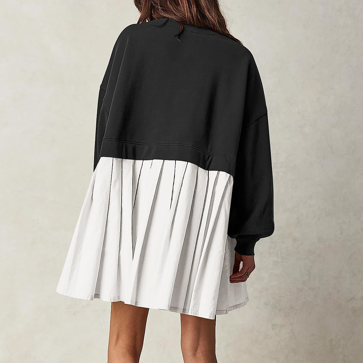 Fall Dresses for Women White Dress Women Graduation Plus Size Maxi Dress for Women Maxi Dress with Sleeves White Women's Christmas Dress Milky Dress Premium Collar v Neck Mini Pullover Dresses Long