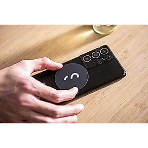 ShiftCam SnapGrip - Mobile Battery Grip with Wireless Shutter Button - Magnetic Mount Snaps on to Any Phone - Built in Powerbank with Qi Wireless Charging - Tabletop Dock | Abyss Blue
