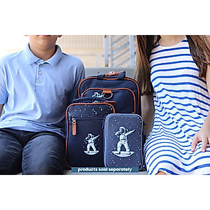 School Backpack 15" with Laptop Sleeve | Kids Galaxy Space Book Bag Dabbing Spaceman Astronaut | Stars Rucksack Lightweight Water Resistant and Durable for Travel and Hiking