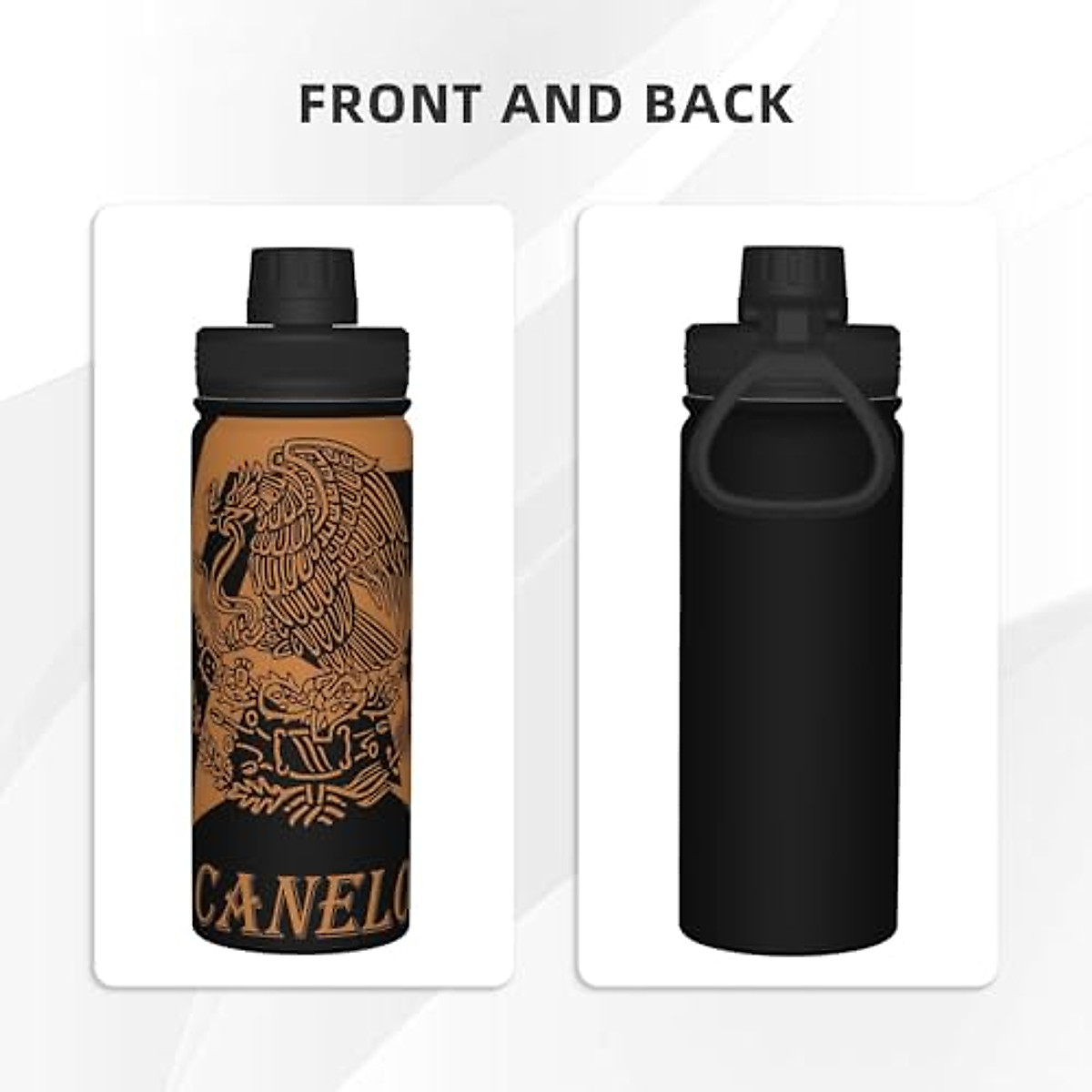 Eevikion Canelo of Alvarez Stainless Steel Insulated Tumbler Sports Water Bottle Hot and Cold Travel Cup 18oz