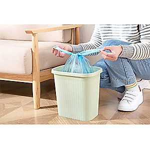 Trash Bags,4 Gallon Handle Tie Small Garbage Bags For Office, Kitchen,Bedroom Waste Bin,Colorful Portable Strong Rubbish Bags,Wastebasket Bags,100 Counts