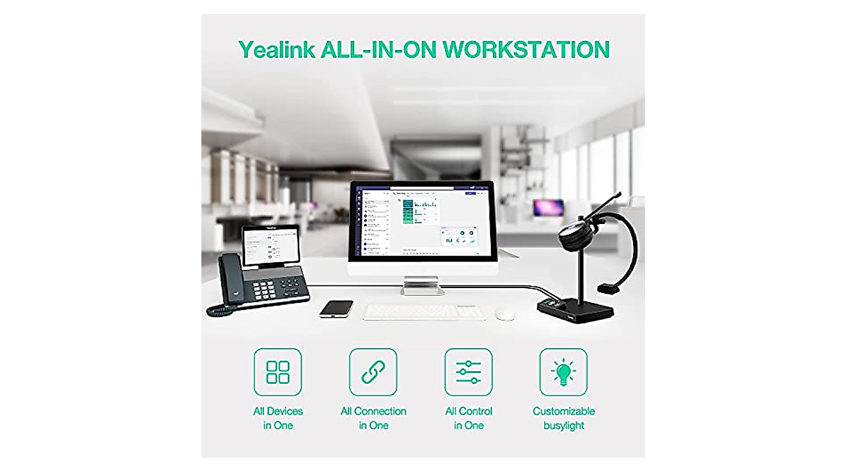 Yealink WH62 Wireless Headset | Teams Certified | Clear Calls
