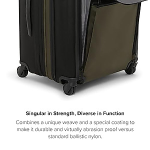 TUMI Short Trip Expandable 4-Wheeled Packing Case - Carry-On Suitcase with Combination Lock & Removable Garment Sleeve - Olive Night