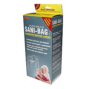 Rehabilitation Advantage Sani-Bags by Cleanwaste, Disposable Commode Bags
