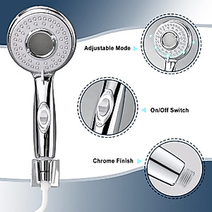 Shower Head Sink Faucet Sprayer for Hair Washing Pet Dog Rinse Baby Shampoo, Hand Held Shower for Bathtub Kitchen Bathroom