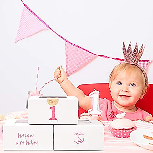 Moretoes 30pcs Bakery Boxes 6x6x3 Inches White Cookie Box with Window for Small Pie, Strawberry, Cupcake and Pastry