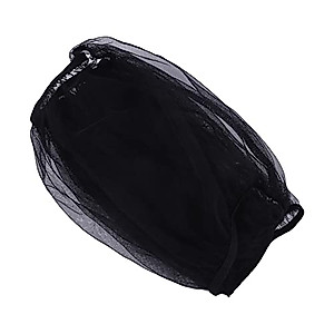 ZHOULL Universal Bird Cage Seed Catcher,Seed Catcher Guard Net Cover,Parrot Nylon Mesh Net Cover(Black M Size)