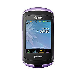 Pantech Swift P6020 Unlocked GSM Slider Cell Phone - Purple