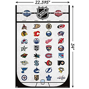 Trends International NHL League - Logos 22 Wall Poster,Bedroom