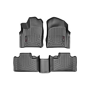 WeatherTech Custom Fit FloorLiners for Durango, Grand Cherokee - 1st & 2nd Row (444851-443242), Black