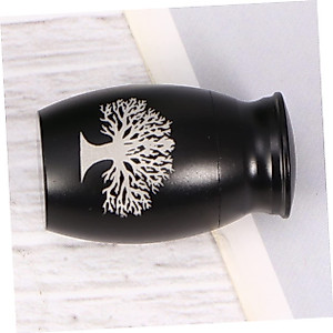 DECHOUS Stainless Steel Urn Pet Cinerary Urn Printed Cremation Urn Decent Pet Funeral Casket Commemorative Casket