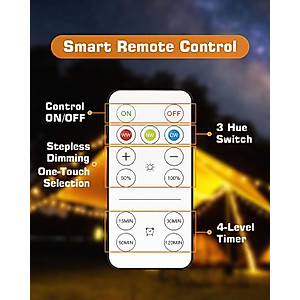 E26 Rechargeable Battery Operated Light Bulb,2Packs,300LM,40W Equivalent,Rechargeable Light Bulbs with Remote Control Timer and 3 Color Temperature,Puck Emergency Lamp,Dimmer,for Non-Hardwired