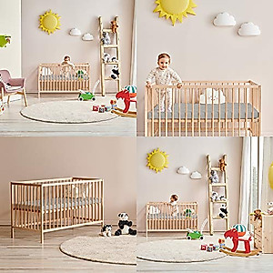 Nicesure Microfiber Fitted Crib Sheet - Soft and Breathable Toddler Sheets for 28 x 52in Fits Standard Crib and Toddler Mattress,2 Pack Set (Gray)