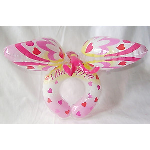 Henbrandt New Inflatable Butterfly Toy On Wrist Band Bracelet Hb