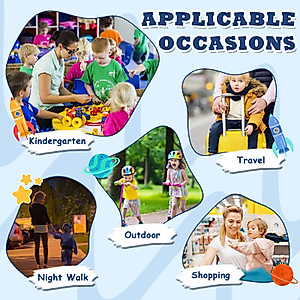 MUSEVOS Toddler Backpack, Neoprene Preschool Backpack for Kids Cartoon Baby Backpack with with Anti-lost Safety Leash for Daycare Outdoor