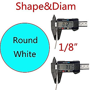 Wicker Repair Kit ,Round Synthetic Rattan Fix Kit Vinyl Plastic Waterproof Flat Brown Woven Rattan Ribbon for Garden Patio Furniture and Rattan Chair Sofa Couch Basket Replacement-0.55LB(Round-White)1