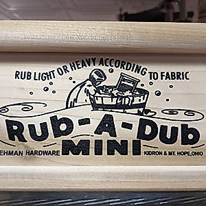 Lehman's Laundry Clothes Washboard Glass Spiral Crimp USA Made MINI 18" x 8.5"