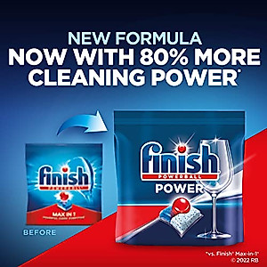 Finish Power - 18ct - Dishwasher Detergent - Powerball - Dishwashing Tablets - Dish Tabs