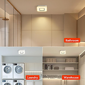 OREiN Bathroom Exhaust Fan with Light, 100 CFM 1.5 Sones, 25W Bathroom Vent Fan with Light, 1500lm LED Light 3000K/4000K/5000K Selectable & Nightlight, FCC/ETL Listed, Bath Fan for Home, White