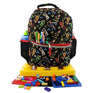 Lego Ninjago Masters of Spinjitzu Boys 16 Inch School Backpack (One Size, Lego Ninjago)