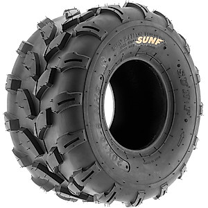 SunF A003 ATV/UTV/Lawn-Mowers Off-Road Tire 20x10-8, 6 PR, Directional Tread (Pair of 2)