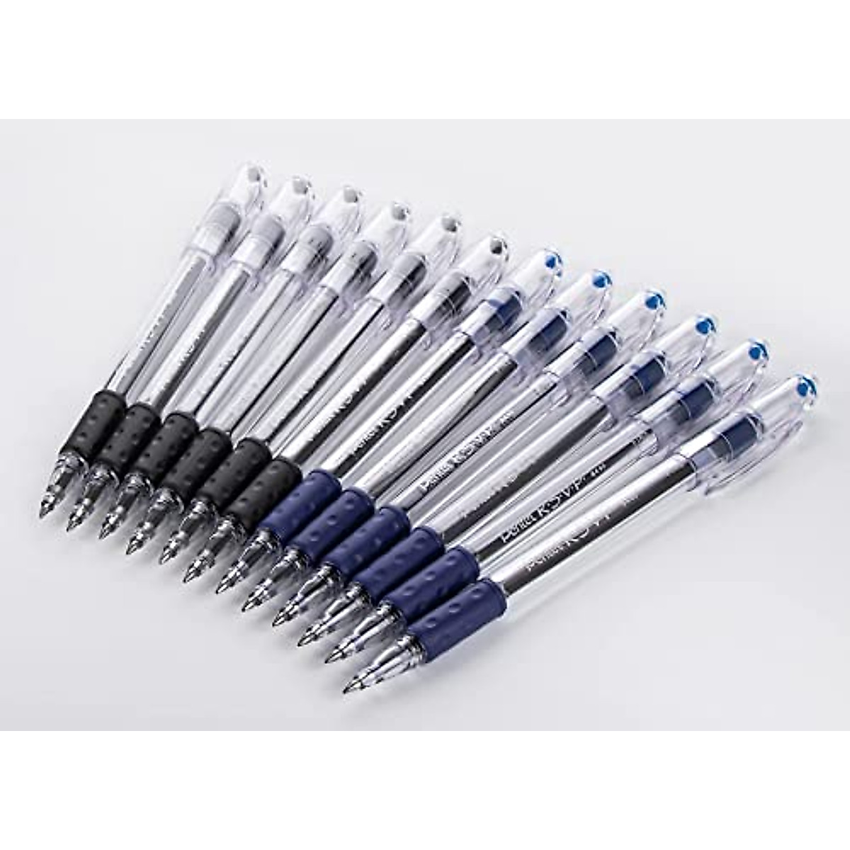Pentel RSVP Pens Fine Point - Ballpoint - 0.7 mm - 12 Pack Of 6 Black & 6 Blue Ink Pens
