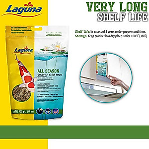 Laguna All Season Goldfish & Koi Floating Food, 17 oz