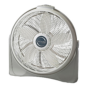 Lasko 3520 Cyclone 20-Inch Pivoting Floor Fan, 1-Pack, Gray
