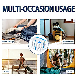 Mantianstar 12 Pack Vacuum Storage Bags, Space Saver Bags (4 Jumbo/4 Large/4 Medium/1 Automatic Pump) Compressed Storage Bags for Clothing, Comfort Items and Blankets